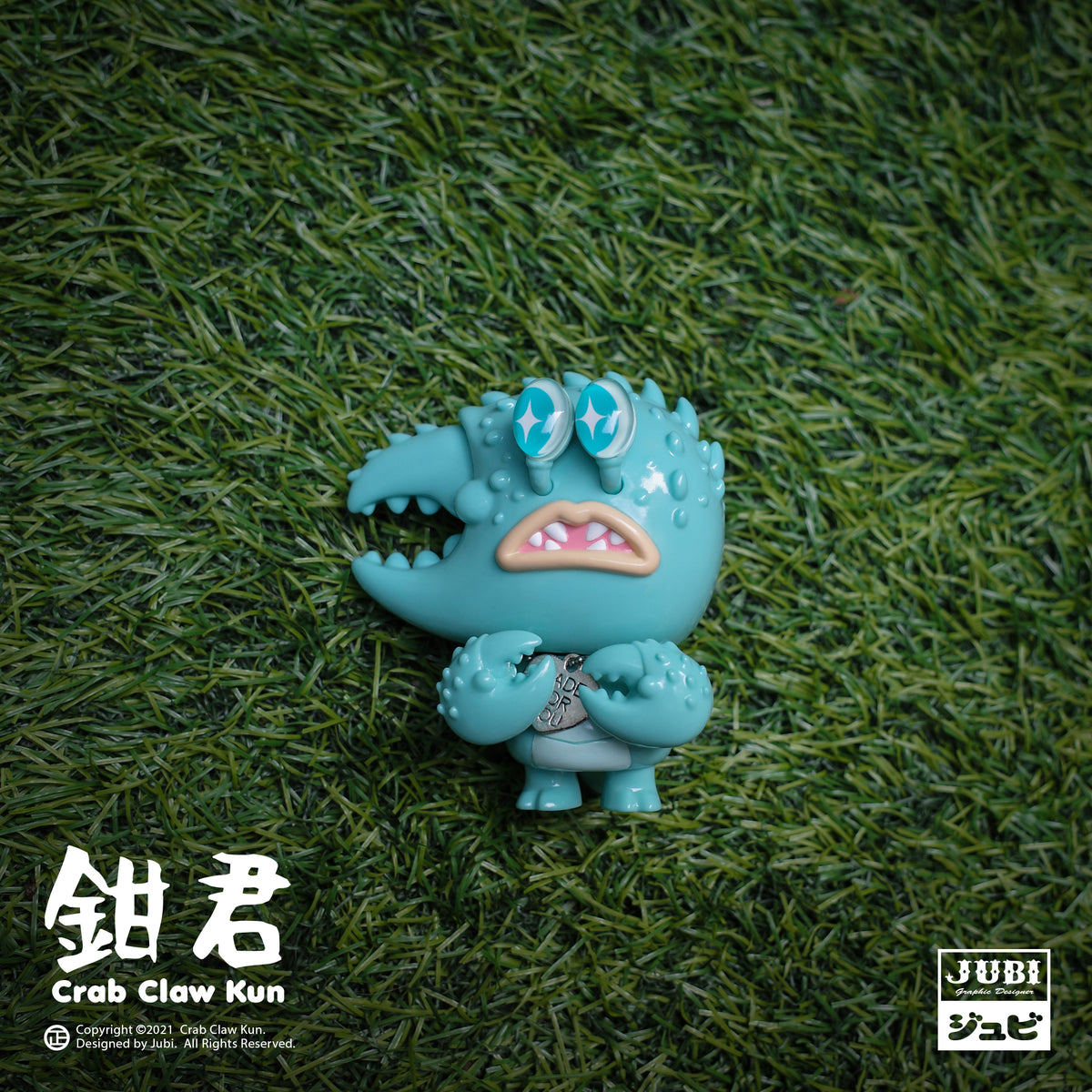 Crab Claw Kun Turqoise Ed. by Jubi — Martian Toys