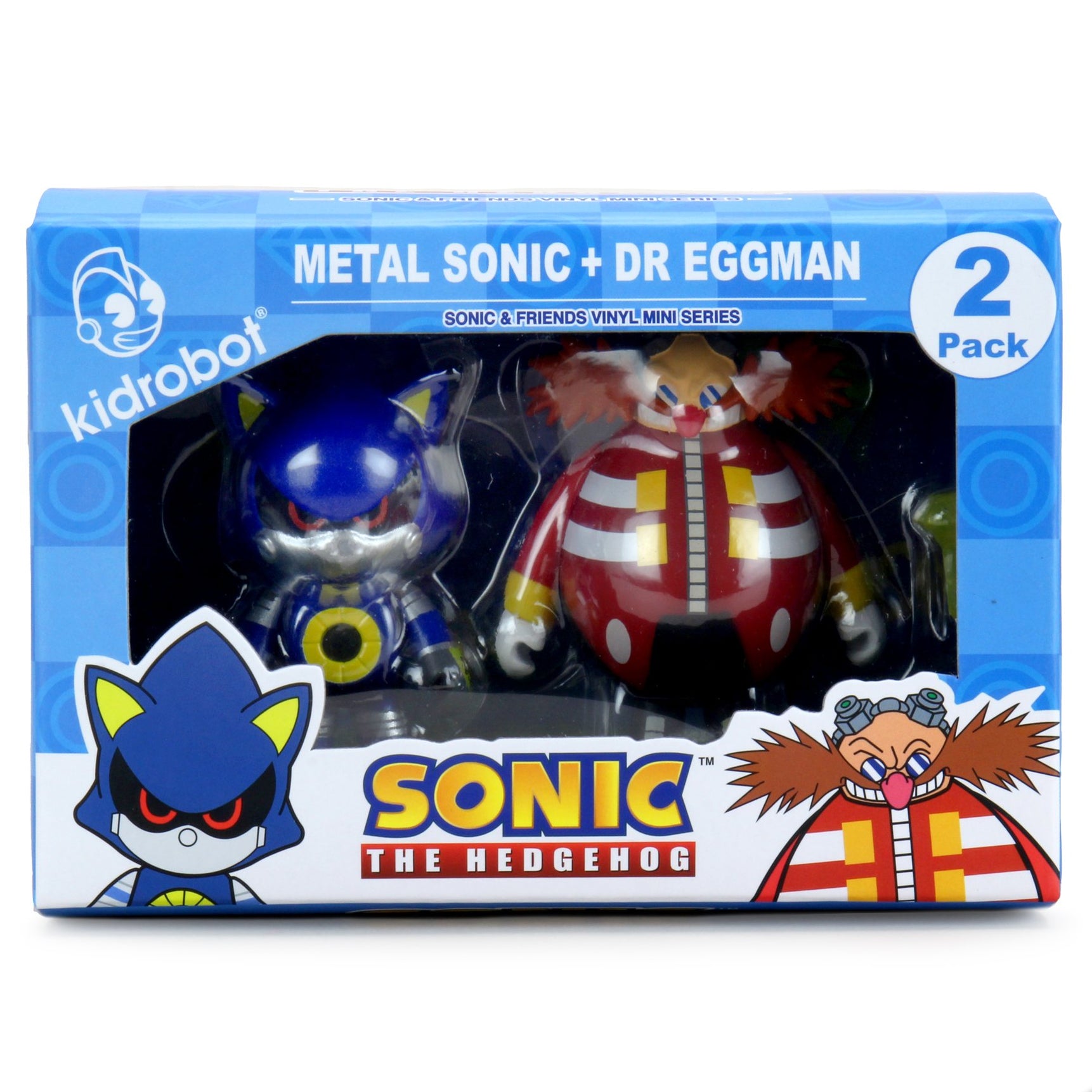 Sonic the Hedgehog 3" Vinyl Figures - Metal Sonic & Dr. Robotnic 2-Pac ...