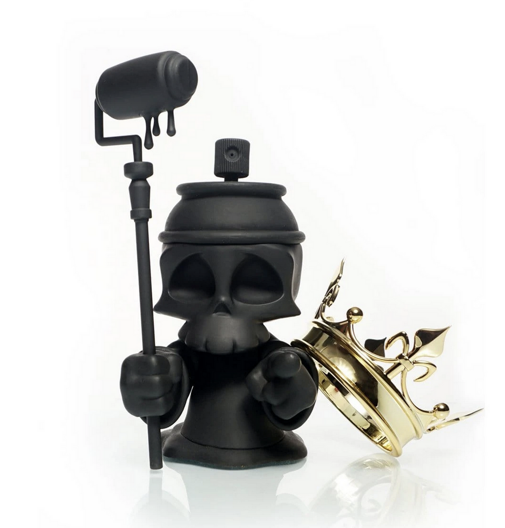 Greaper Black Death Edition 7.5-inch figure by Sket One x IamRetro no ...